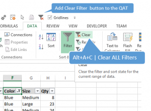 7 Keyboard Shortcuts for the Filter Drop Down Menus in Excel