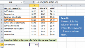 The INDEX Function - A Road Map For Your Spreadsheet - Excel Campus