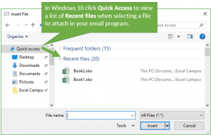 3 Ways to QUICKLY Attach Excel Files to Emails - Excel Campus