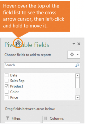 Pivot Table Field List Missing? How to Get It Back - Excel Campus