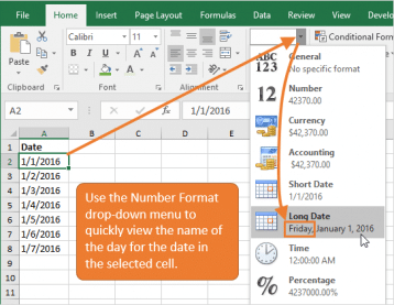 3 Ways to Get the Day Name for a Date - Excel Campus