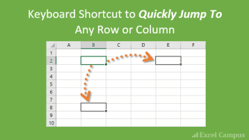 Keyboard Shortcut to Jump to Any Row or Column - Excel Campus
