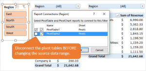 How Slicers and Pivot Tables are Connected + Filter Controls Error ...