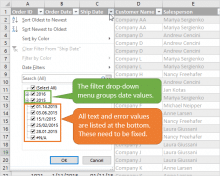 Why the Pivot Table Group Field Button is Disabled for Dates - Excel Campus