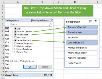 3 Ways to Display (Multiple Items) Filter Criteria in a Pivot Table ...