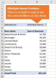 3 Ways to Display (Multiple Items) Filter Criteria in a Pivot Table ...