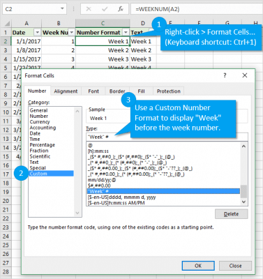 3 Tips for Calculating Week Numbers from Dates in Excel - Excel Campus