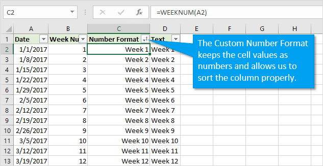 3 Tips For Calculating Week Numbers From Dates In Excel Excel Campus