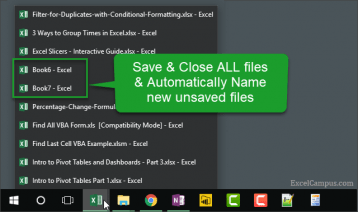3 Tips to Save and Close All Open Excel Workbook Files + VBA Macro