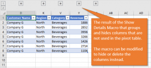 Only Display Used Fields on Pivot Table Show Details Sheet - Excel Campus