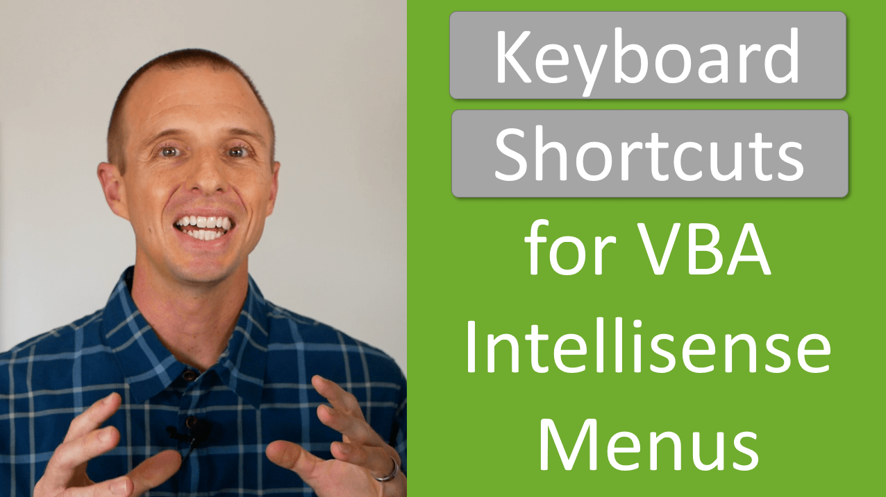 Keyboard Shortcuts for the VBA Intellisense Drop-down Menu - Excel Campus Keyboard Shortcuts for the VBA Intellisense Drop-down Menu - Excel Campus