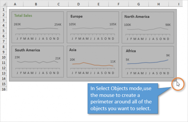 5 Ways to Select Multiple Shapes - Excel Campus