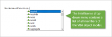 Keyboard Shortcuts for the VBA Intellisense Drop-down Menu - Excel Campus