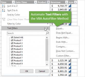 How to Filter for Text with VBA Macros in Excel - Excel Campus