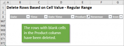 VBA Macro to Delete Rows Based on Cell Values or Conditions in Excel