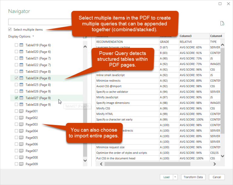 How to Import PDF Files into Excel with Power Query - Excel Campus