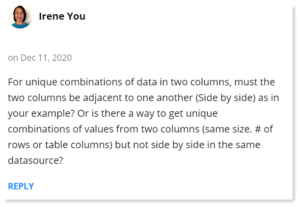 UNIQUE Formula for Non-Adjacent Columns - Excel Campus
