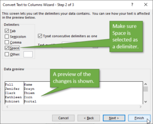 Split Cells with Text to Columns in Excel - Excel Campus