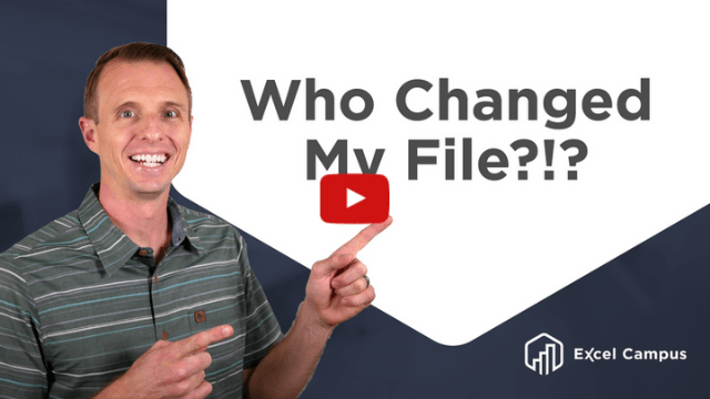 Show Changes and History of Edits in Excel - Excel Campus