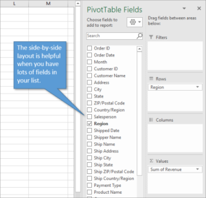 3 Tips for the Pivot Table Fields List in Excel - Excel Campus