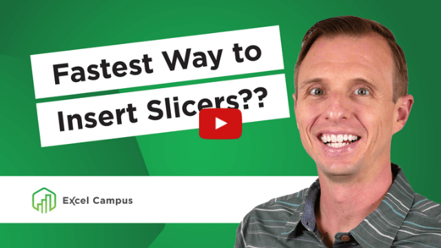 Quick Way to Insert Slicers in Excel Worksheets - Excel Campus Quick Way to Insert Slicers in Excel Worksheets - Excel Campus