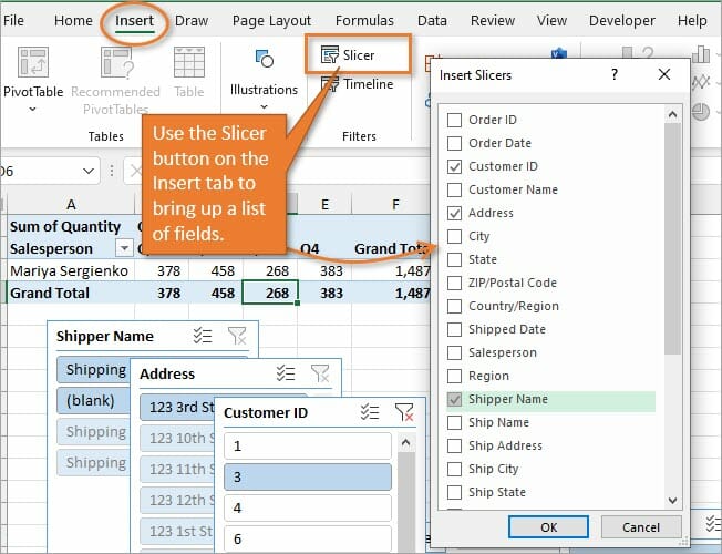 Quick Way To Insert Slicers In Excel Worksheets Excel Campus Quick Way To Insert Slicers In Excel Worksheets Excel Campus