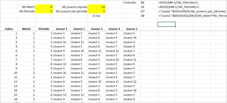 Excel Challenge: Equal Playing Time - Excel Campus