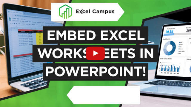 Embed Excel Workbooks in PowerPoint - Excel Campus Embed Excel Workbooks in PowerPoint - Excel Campus