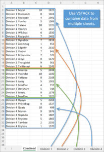 VSTACK to Combine Multiple Sheets - Excel Campus