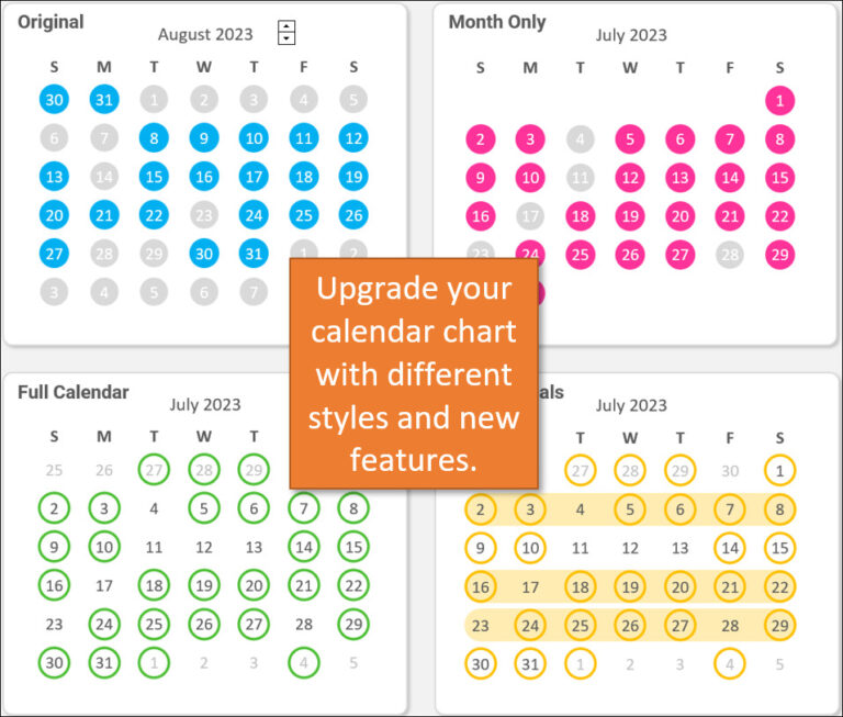 Create a Calendar Chart - Part 1 - Excel Campus