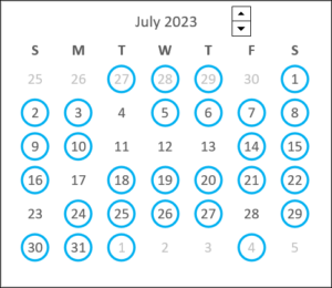 Interactive Calendar Chart with Weekly Goals - Part 2 - Excel Campus