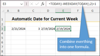 Automate Weekly Date Updates in Excel - Excel Campus