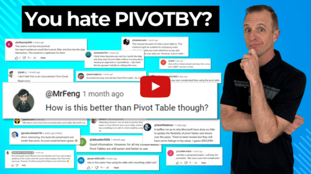 5 Problems With Excels New Pivotby Function Excel Campus