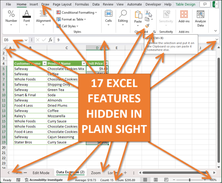 17 Amazing Excel Features Hiding In Plain Sight - Excel Campus
