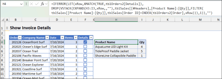 The Show Details Checkbox: Advanced Excel Formulas - Excel Campus