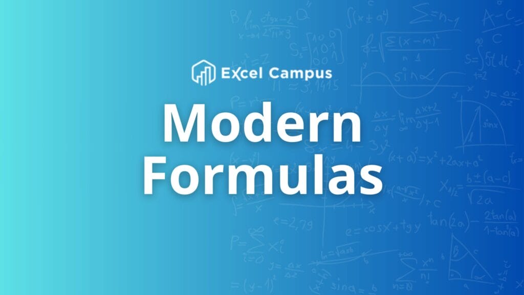 Modern Formulas Waitlist - Excel Campus
