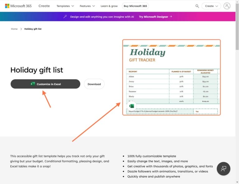 3 Excel Templates for the Holidays - Excel Campus